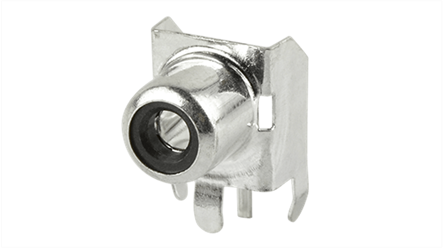 RCJ-012 | CUI Devices Red Horizontal Through Hole RCA Socket | RS