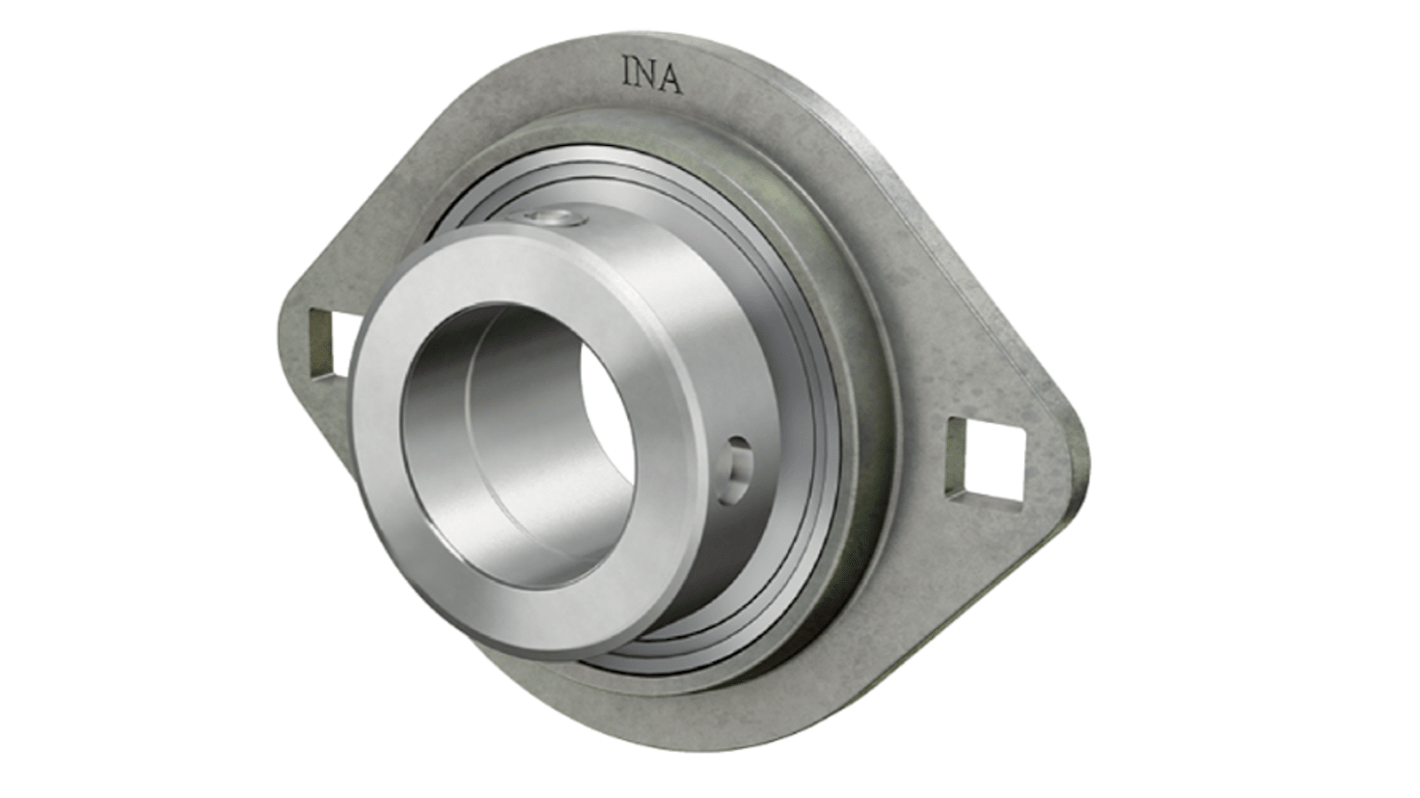 2 Hole Flange Bearing Unit, RAT20-XL, 20mm ID | RS