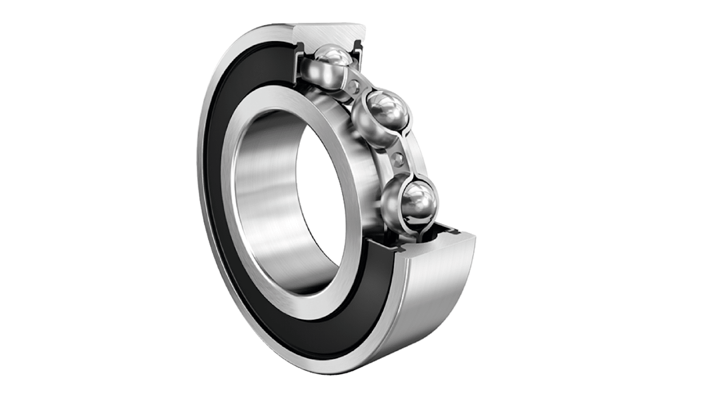 FAG 6316-2RSR-C3 Single Row Deep Groove Ball Bearing- Both Sides Sealed ...