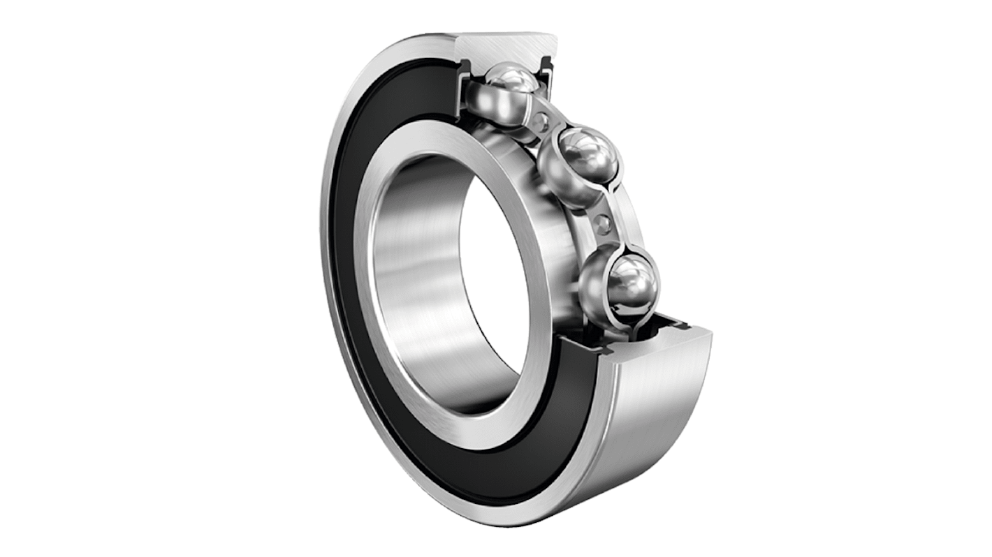 FAG 61805-2RSR-HLC Single Row Deep Groove Ball Bearing- Both Sides ...