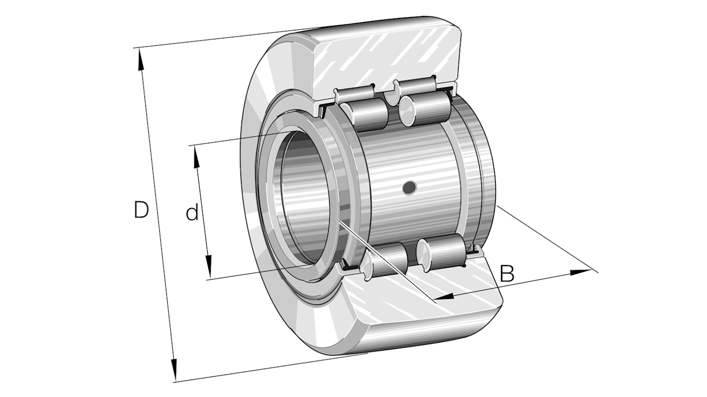 PWTR2562-2RS-XL | Rodillo de leva INA, Ø de rodillo 62mm x 25mm, carga ...