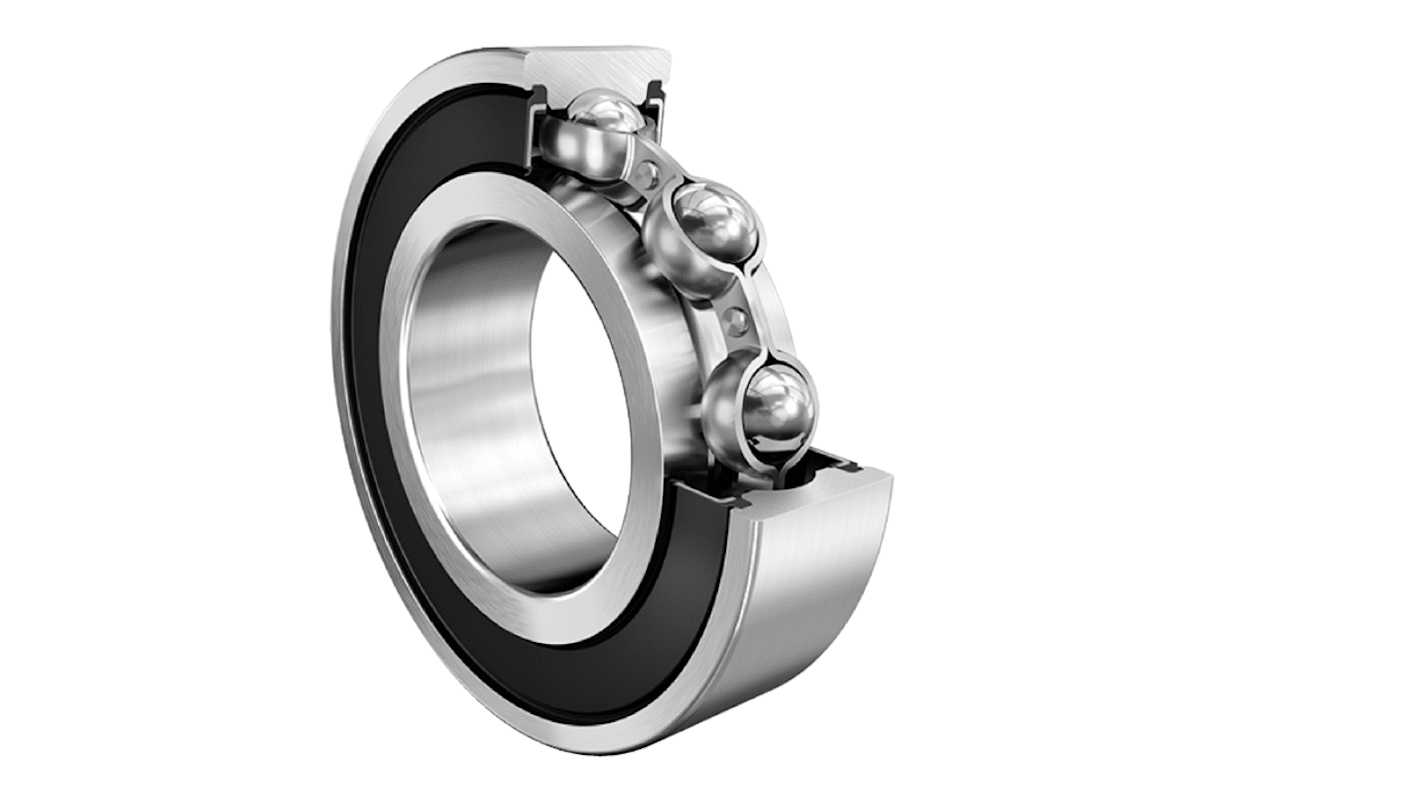 FAG 62207-A-2RSR Single Row Deep Groove Ball Bearing- Both Sides Sealed ...