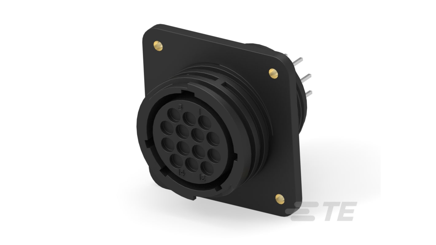 213729-6 | TE Connectivity, AMP CPC Power Connector Panel Mount Socket ...