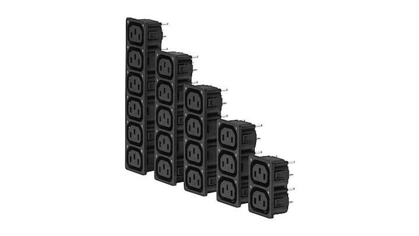 3-138-452 | Schurter F Panel Mount IEC Connector Socket, 10A | RS