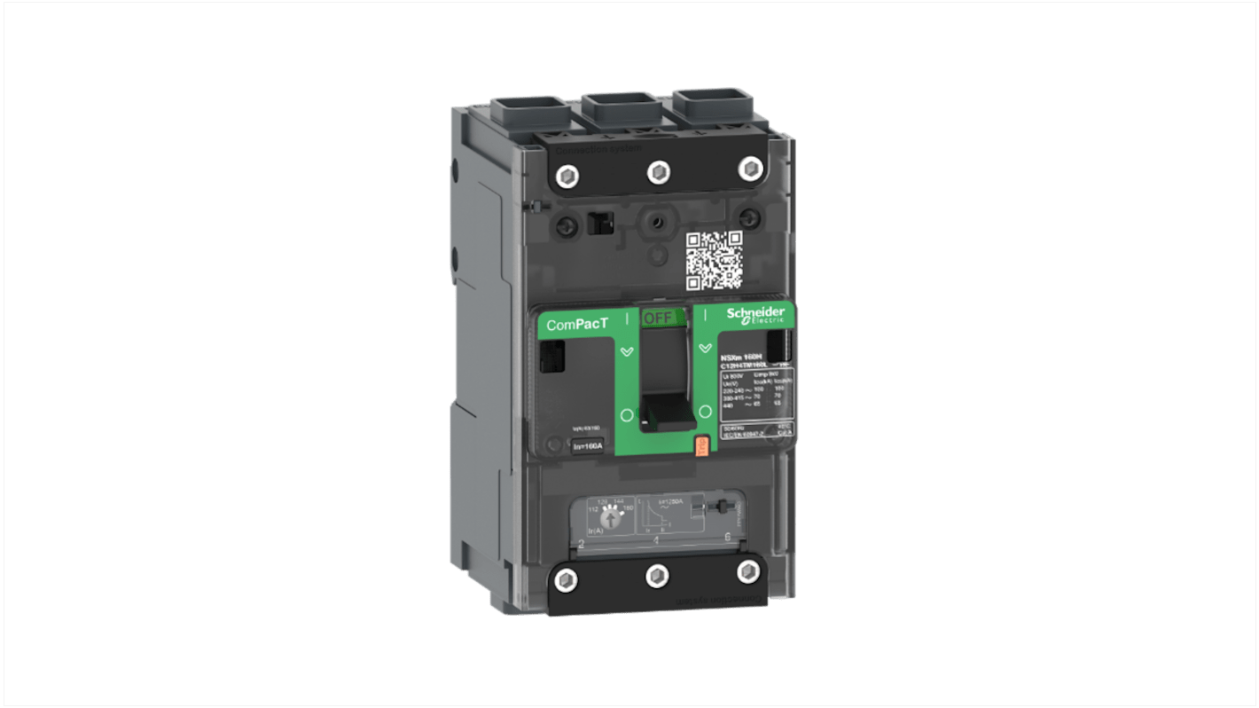 C11H3TM050L | Schneider Electric, ComPacT MCCB 3P 50A, Fixed Mount | RS