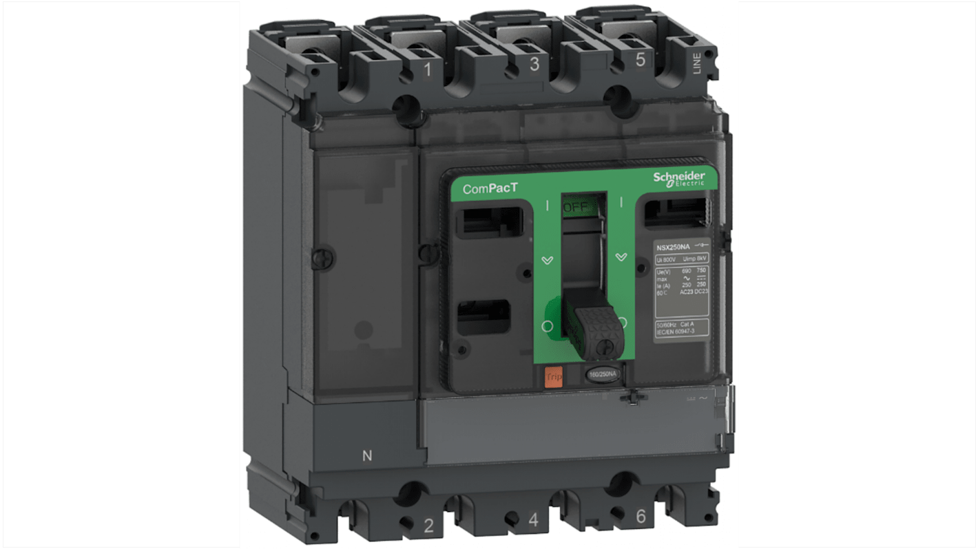 C164160S | Schneider Electric Switch Disconnector, 4 Pole, 160A Fuse ...