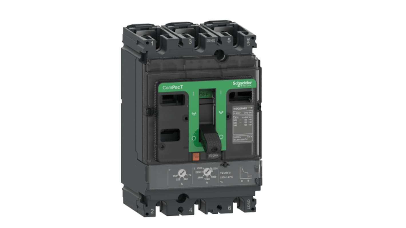 C16N3TM125 | Schneider Electric, ComPacT New Generation MCCB 3P 125A ...