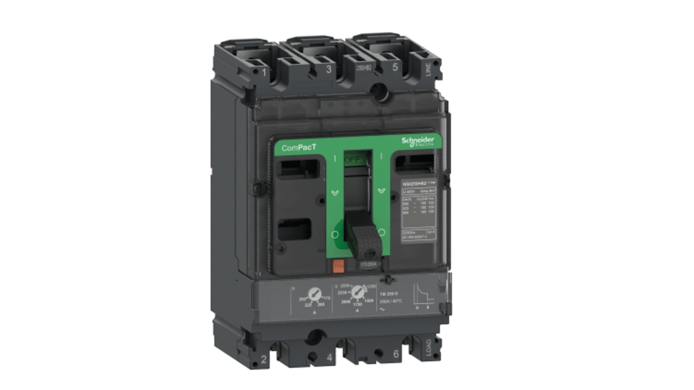 C10H3TM040 | Schneider Electric, ComPacT MCCB 3P 40A, Fixed Mount | RS