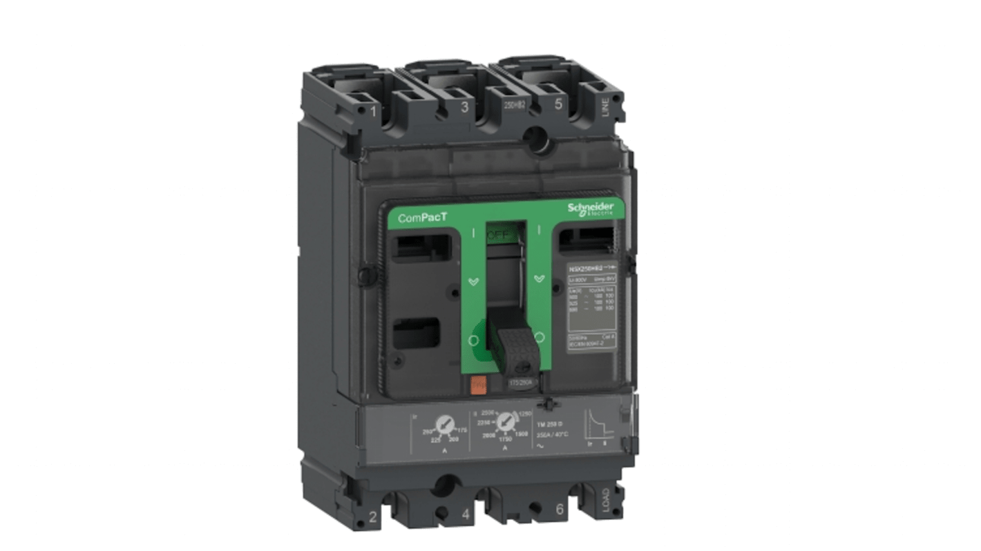 C10N3TM050 | Schneider Electric, ComPacT MCCB 3P 50A, Fixed Mount | RS