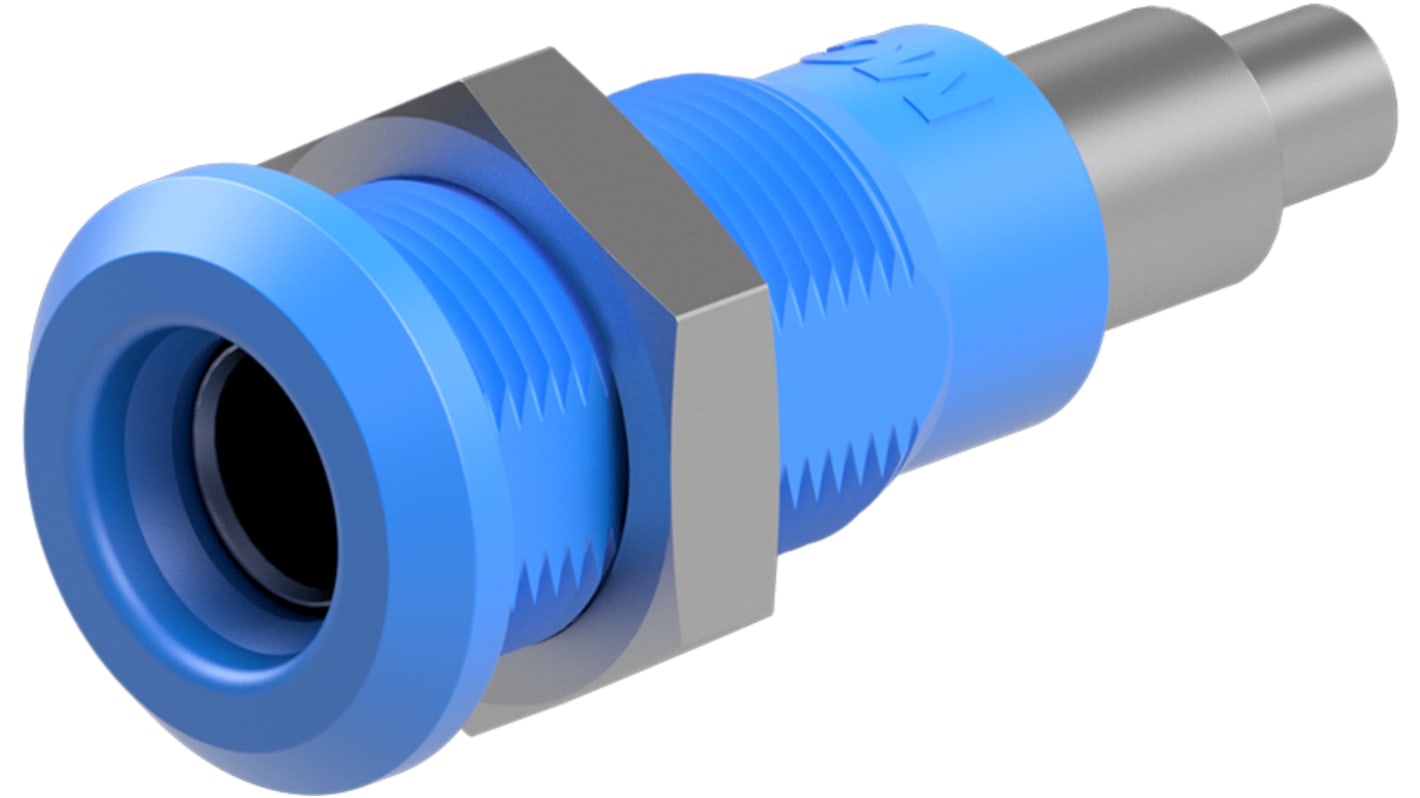 64.3042-23 | Staubli Blue Socket Test Socket, Solder Termination, 25A ...