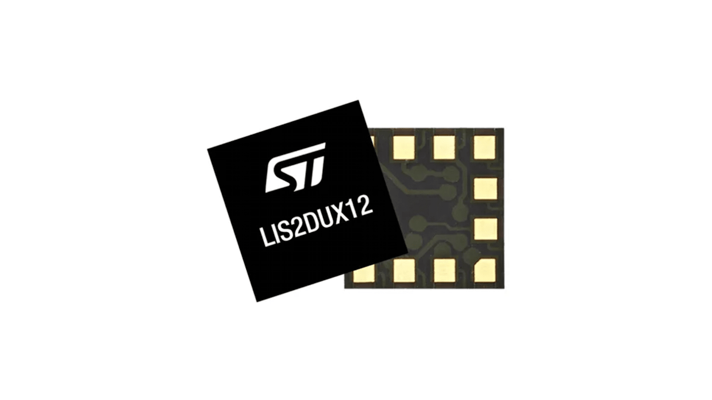 LIS2DUX12TR | Accéléromètre STMicroelectronics 3 Axes, CMS SPI LGA, 12 ...