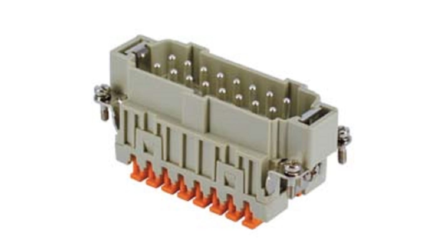 CSHM16 | Embout de connecteur ILME série CSH, 16P + T contacts , 16A ...