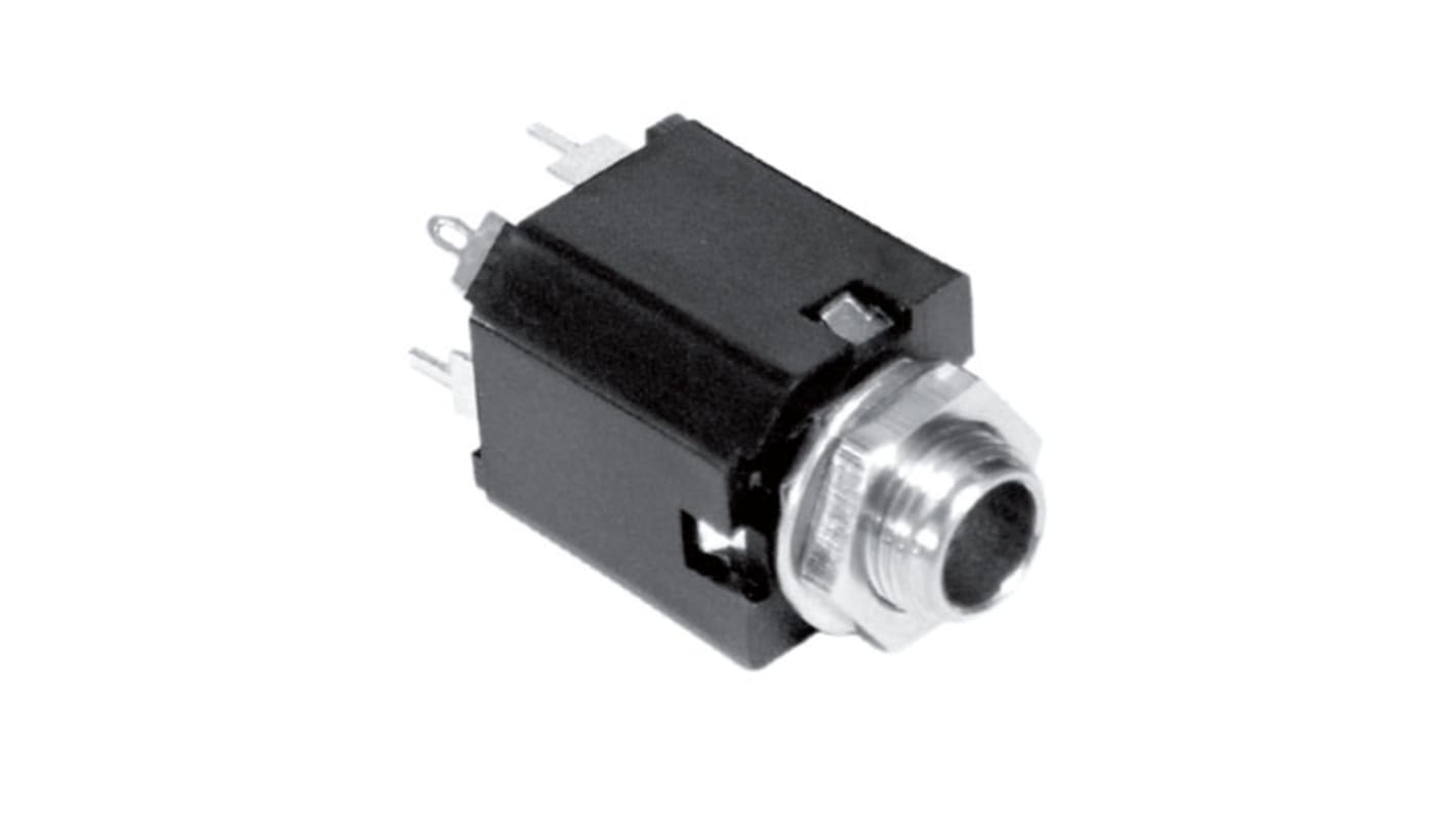 ACJS-MN-3S | Amphenol Audio Jack Connector 1/4 in PCB Phone Jack Socket ...