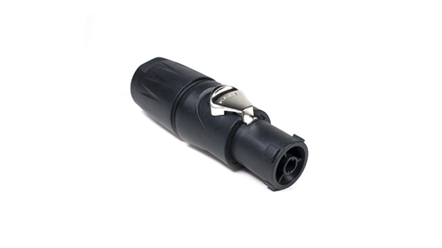 HPT-3-FJ | Amphenol Audio, HPT IP65 Black Panel Mount 3P Power ...