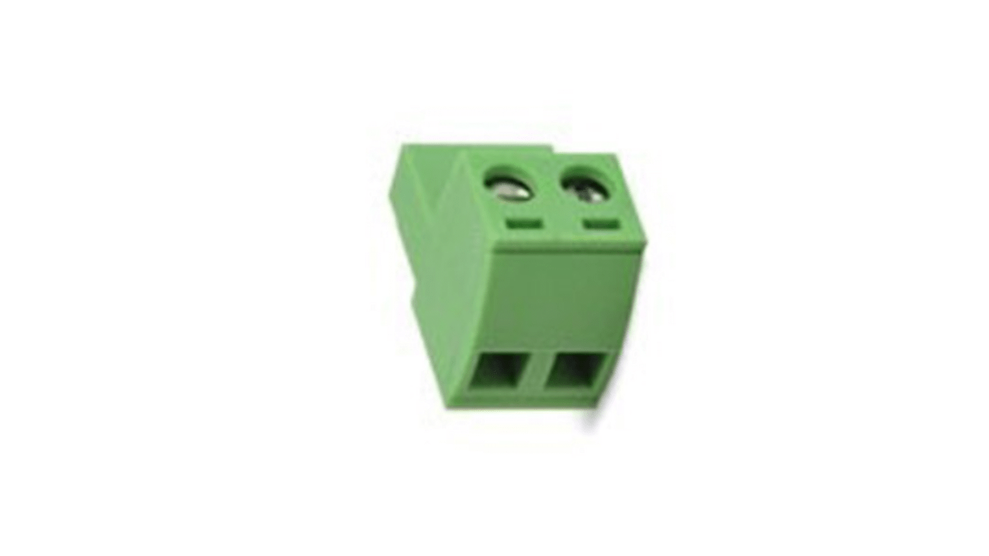 RS PRO 5.08mm Pitch 2 Way Pluggable Terminal Block, Plug, PCB, Cage ...