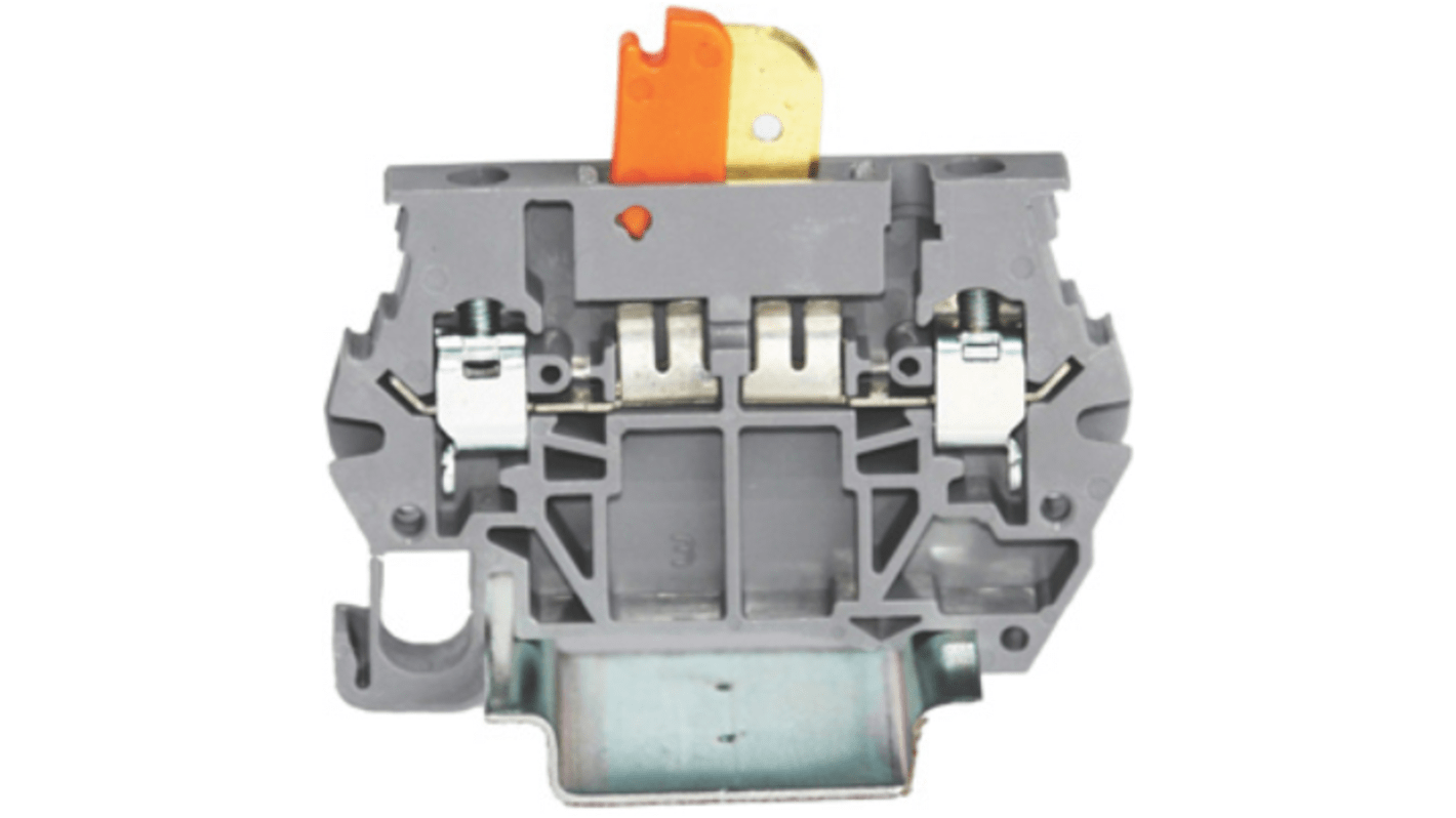 RS PRO Grey Disconnect Terminal Block, 2.5mm², 1-Level, Clamp ...