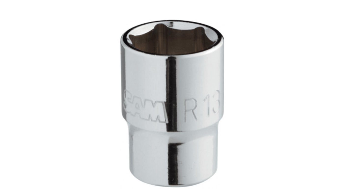 R-6 | SAM 1/4 in Drive 6mm Standard Socket, 6 point, 25 mm Overall ...