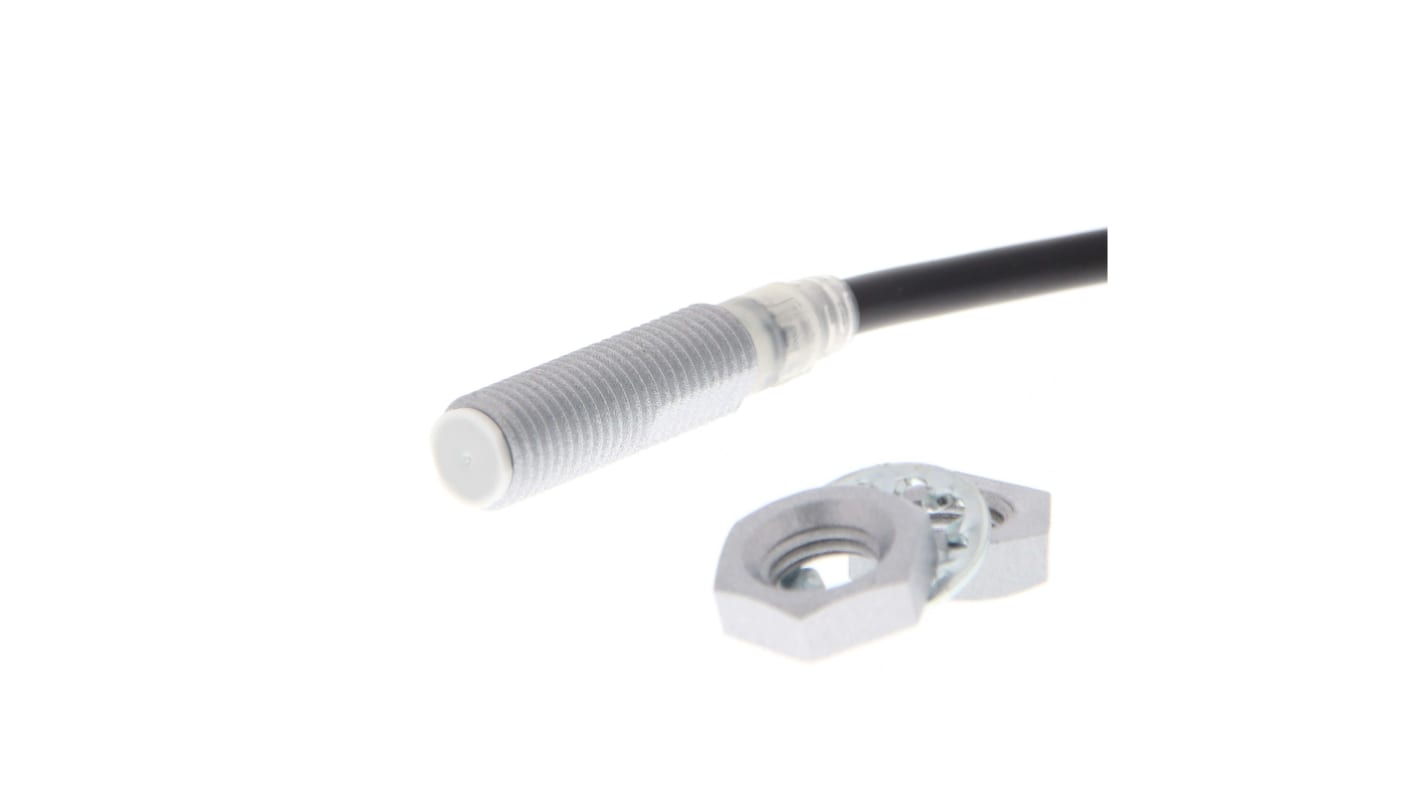 E2EQ-X3D18 2M | Omron Inductive Barrel-Style Proximity Sensor, M8 x 1, 9 mm Detection, NPN, PNP ...