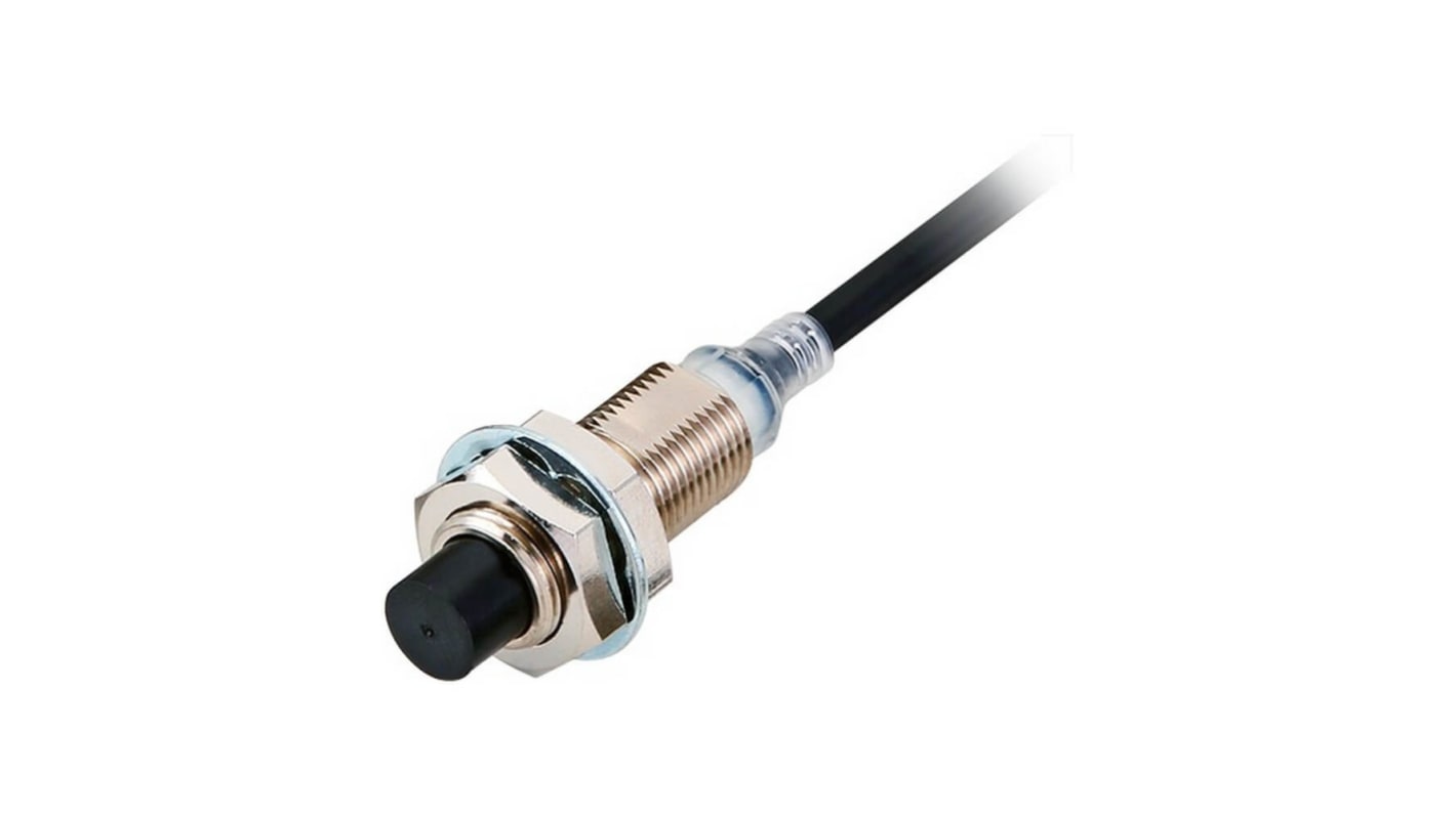 E2E-X10MD112 2M | Omron Inductive Barrel-Style Proximity Sensor, M12 x 1, 7 mm Detection, NPN ...