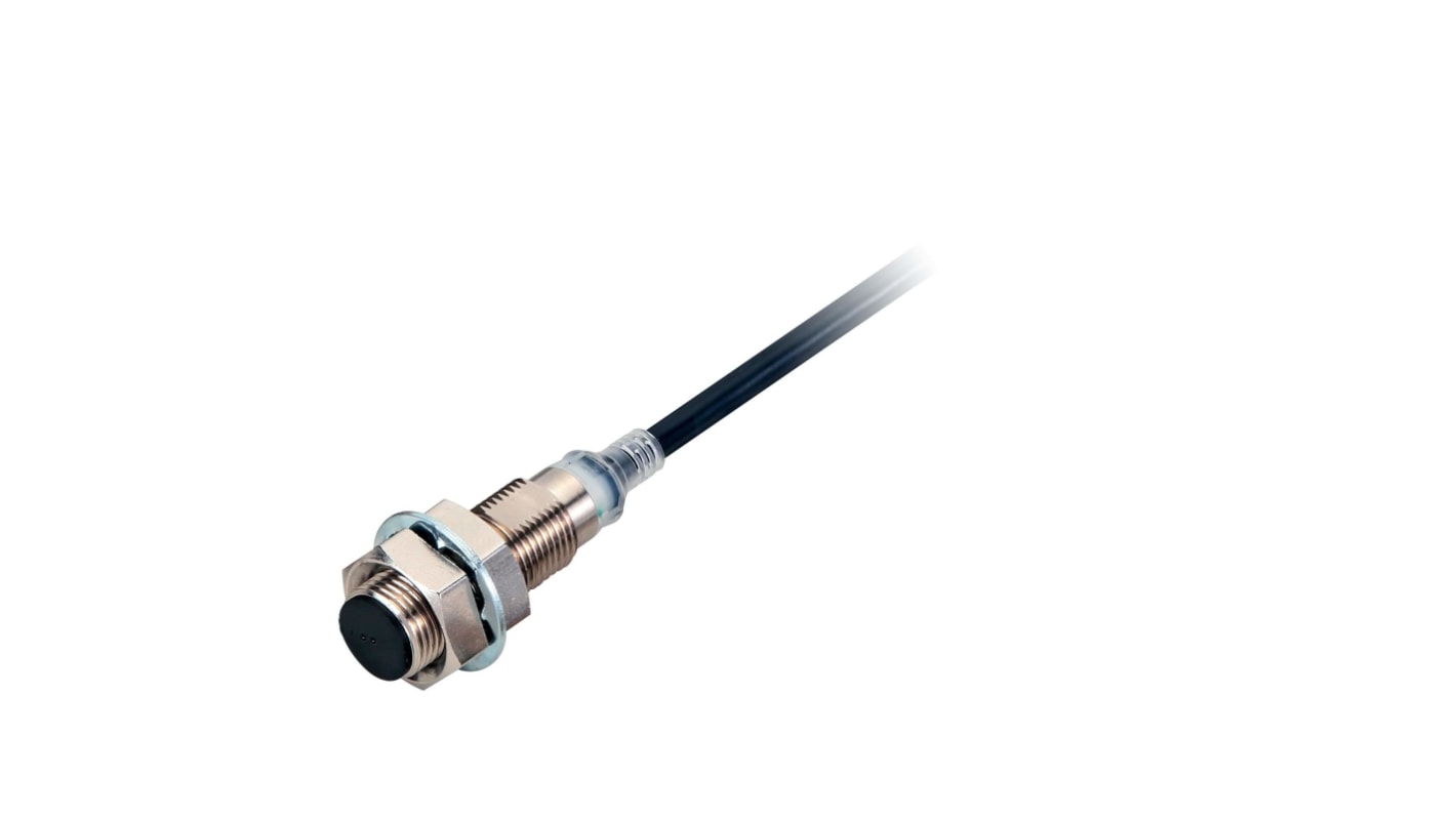 E2E-X7D112 2M | Omron Inductive Barrel-Style Proximity Sensor, M12 x 1, 9 mm Detection, NPN, PNP ...