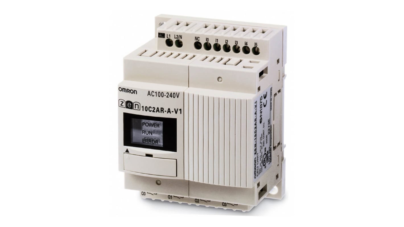 ZEN-10C2DR-D-V2 | Omron ZEN Series Control Relay, Relay Output, 6-Input, Analog, Digital Input | RS