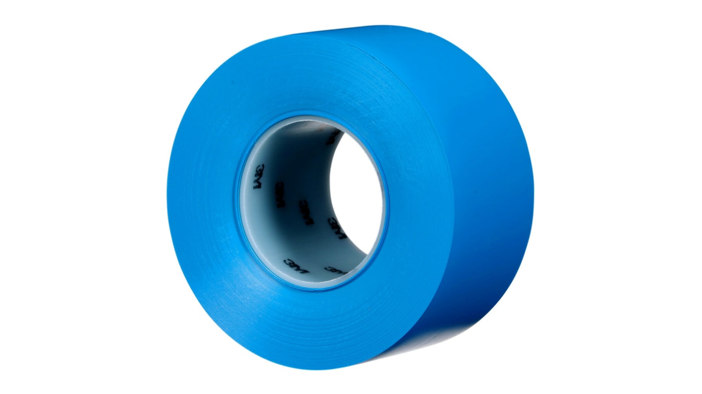 7100253517 | 3M 971 Blue Vinyl 32.9m Floor Tape, 0.43mm Thickness | RS