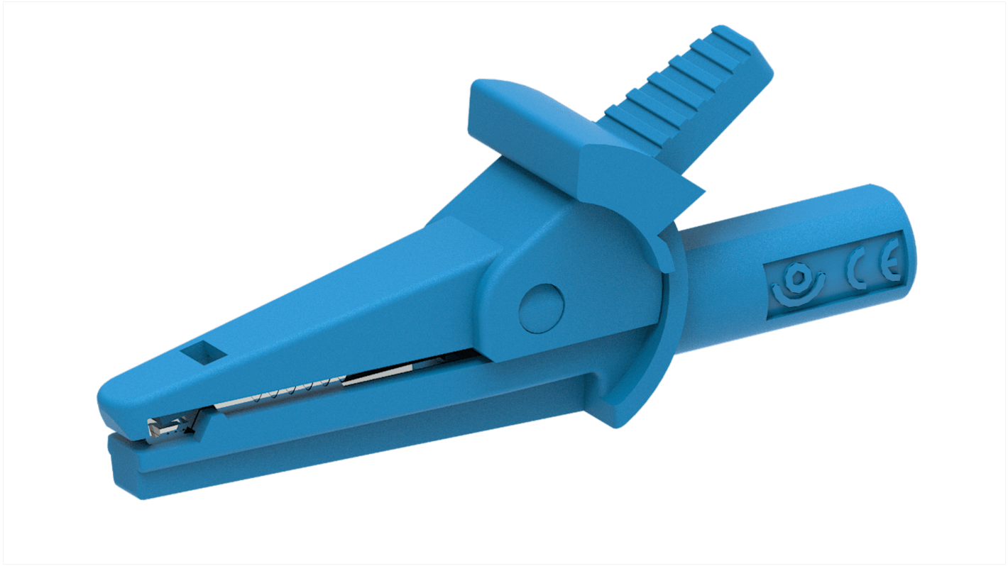 5002-IEC-d4-Bl | Electro PJP Alligator Clip, Nickel Plated Brass ...