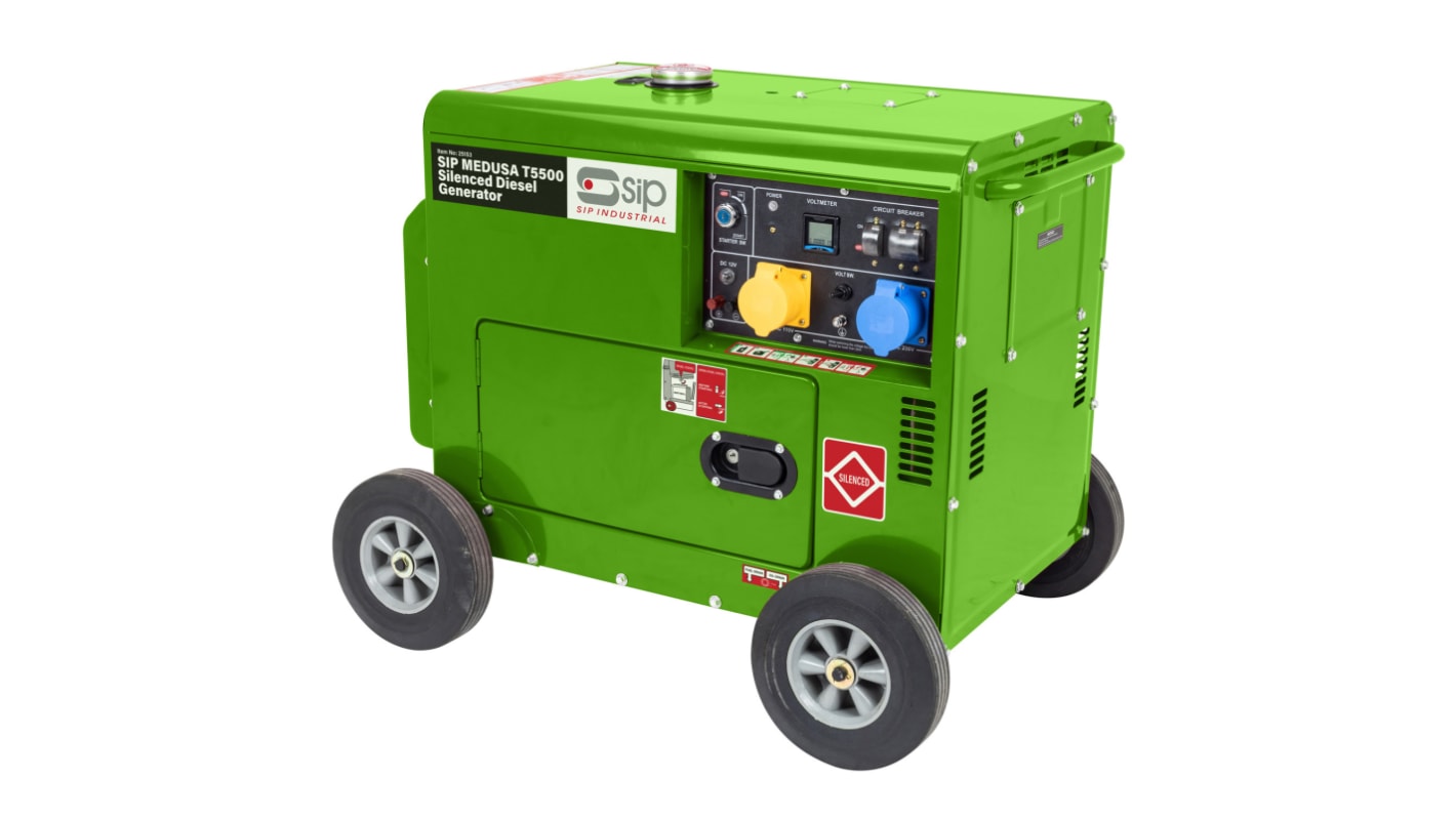 25153 | SIP 5kW Generator, 110/230V ac Output, 155kg | RS