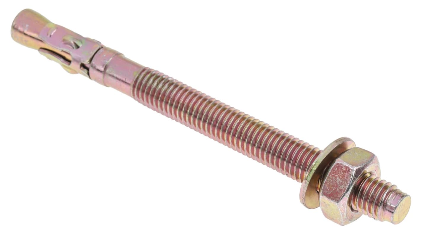 RS PRO Carbon Steel Through Bolt M10 x 120mm, 10mm Fixing Hole | RS