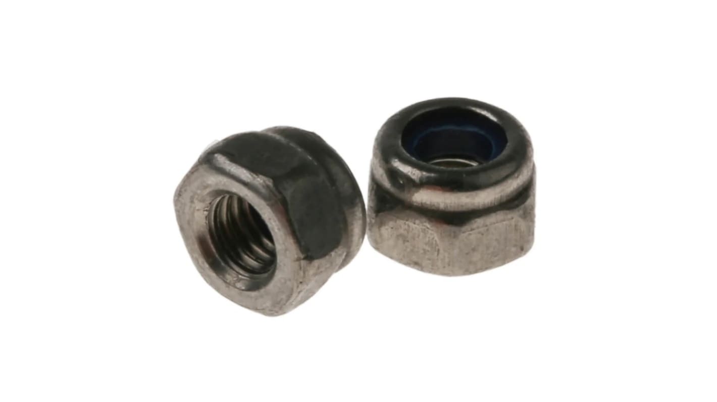 RS PRO Stainless Steel Hex Nut, DIN 985, M3 | RS