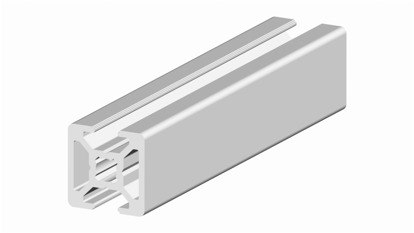 RS PRO Silver Aluminium, Anodized Profile Strut, 20 x 20 mm, 6mm Groove ...