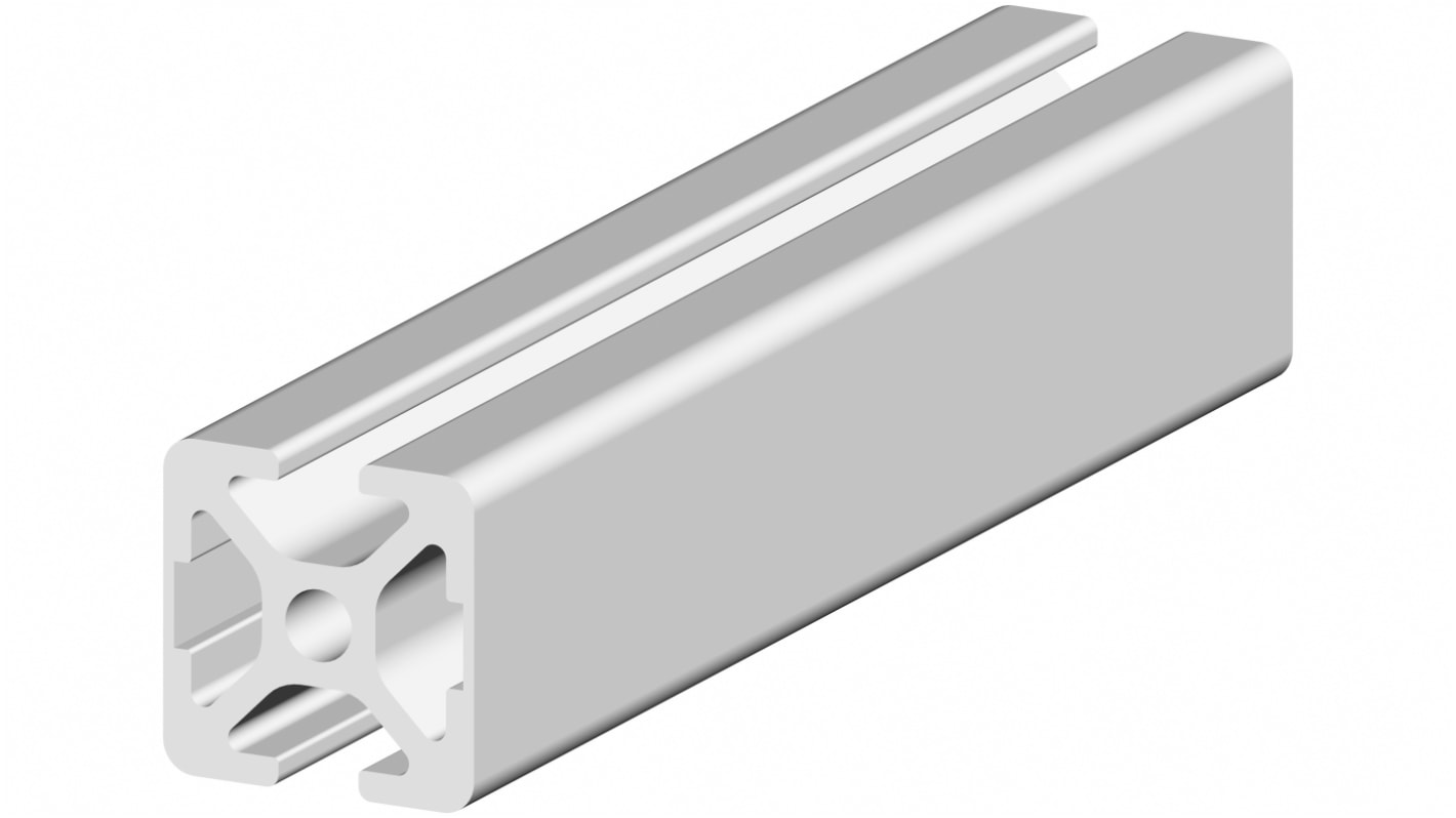 RS PRO Silver Aluminium, Anodized Profile Strut, 20 x 20 mm, 5mm Groove ...