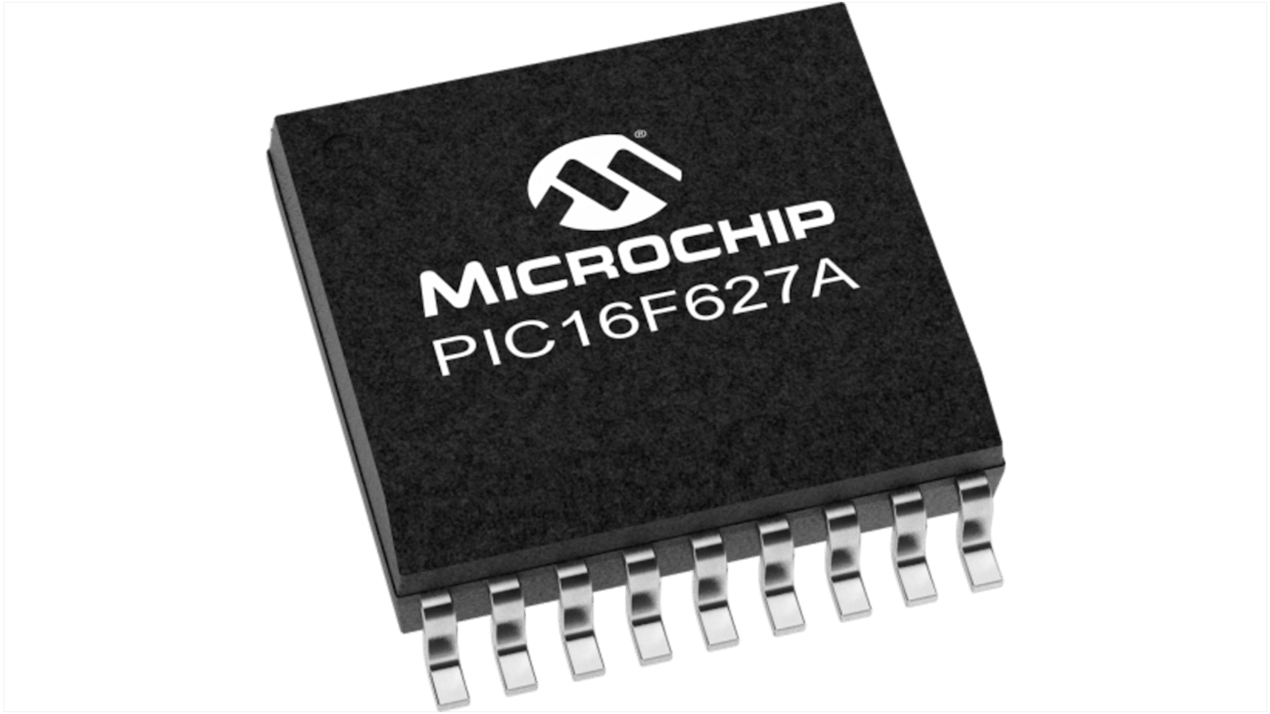 Microchip PIC16LF627AT-I/SO PIC Microcontroller MCU, PIC16, 18-Pin SOIC ...