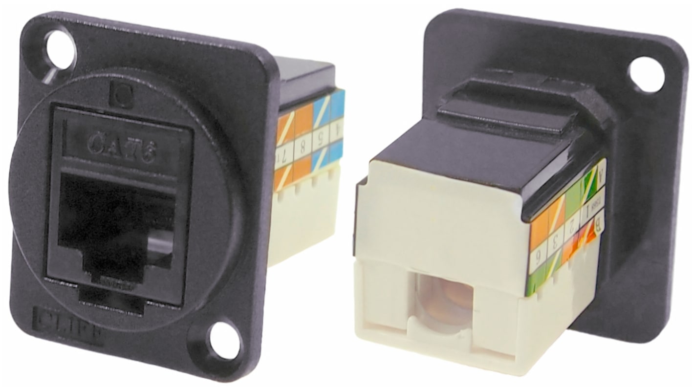 RS PRO Socket Ethernet Connector, Panel Mount, Cat6 | RS