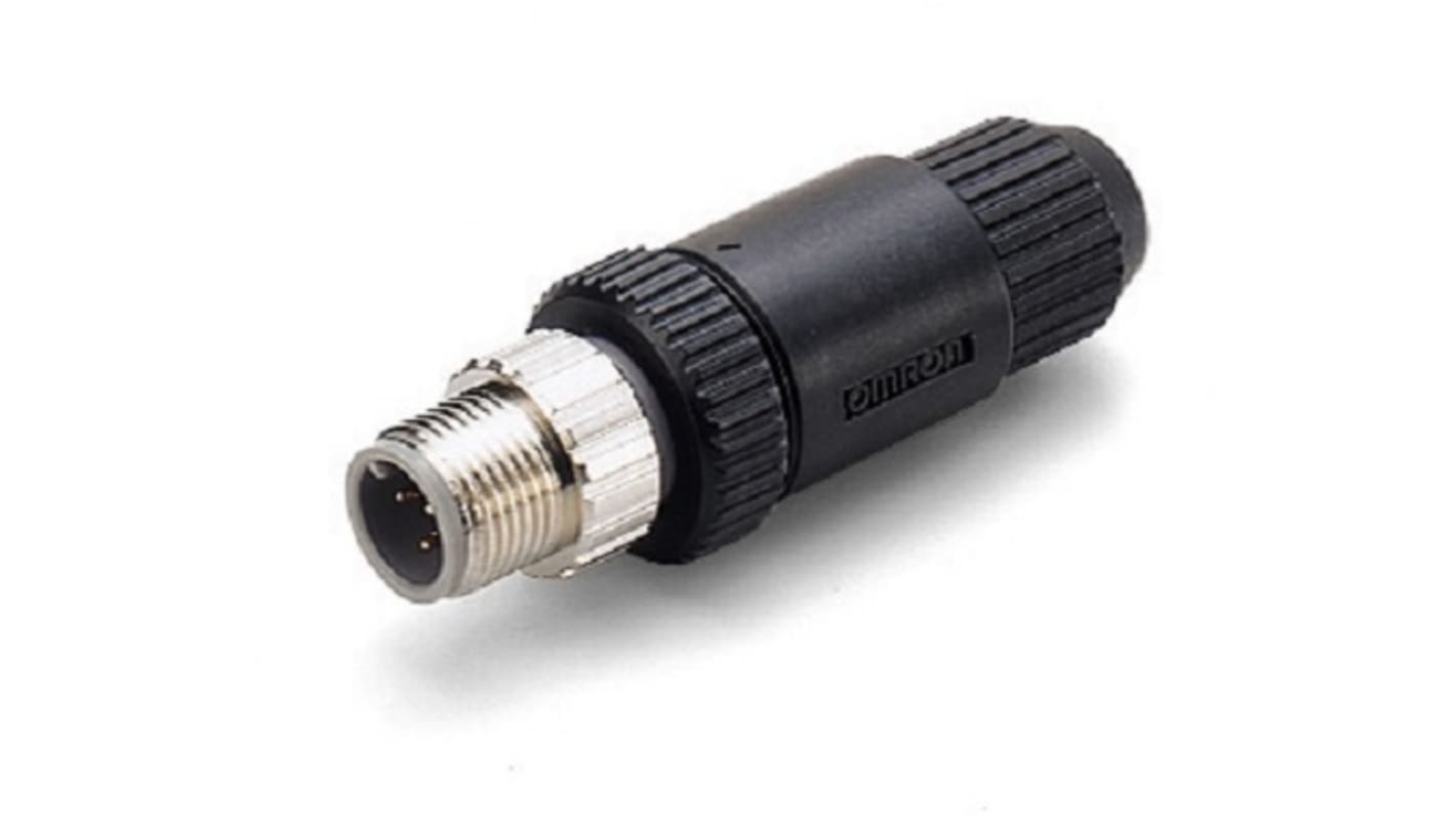 XS2G-D5S1 | Omron Circular Connector, 5 Contacts, M12 Connector, Plug | RS