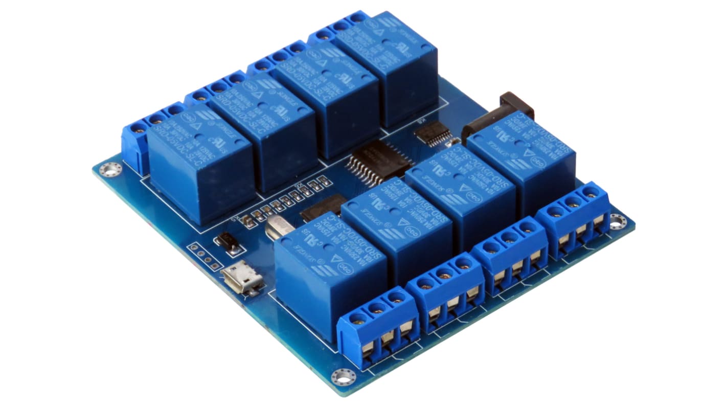 Seeit USB-RELAY08 Relay for Relay Control Card for Arduino, AVR, PIC, Raspberry Pi, TTL | RS
