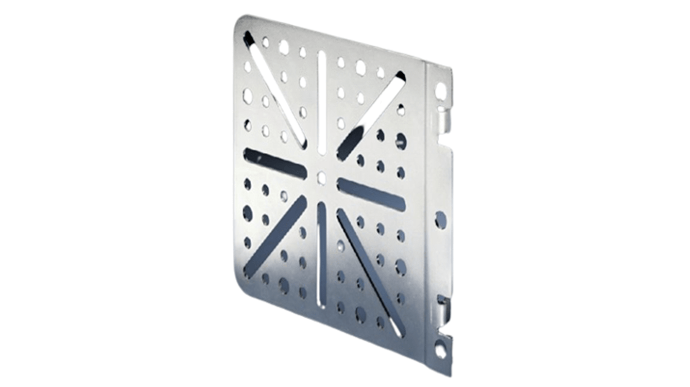 8612410 | Rittal TS Series Sheet Steel Perforated Mounting Plate, 118mm ...