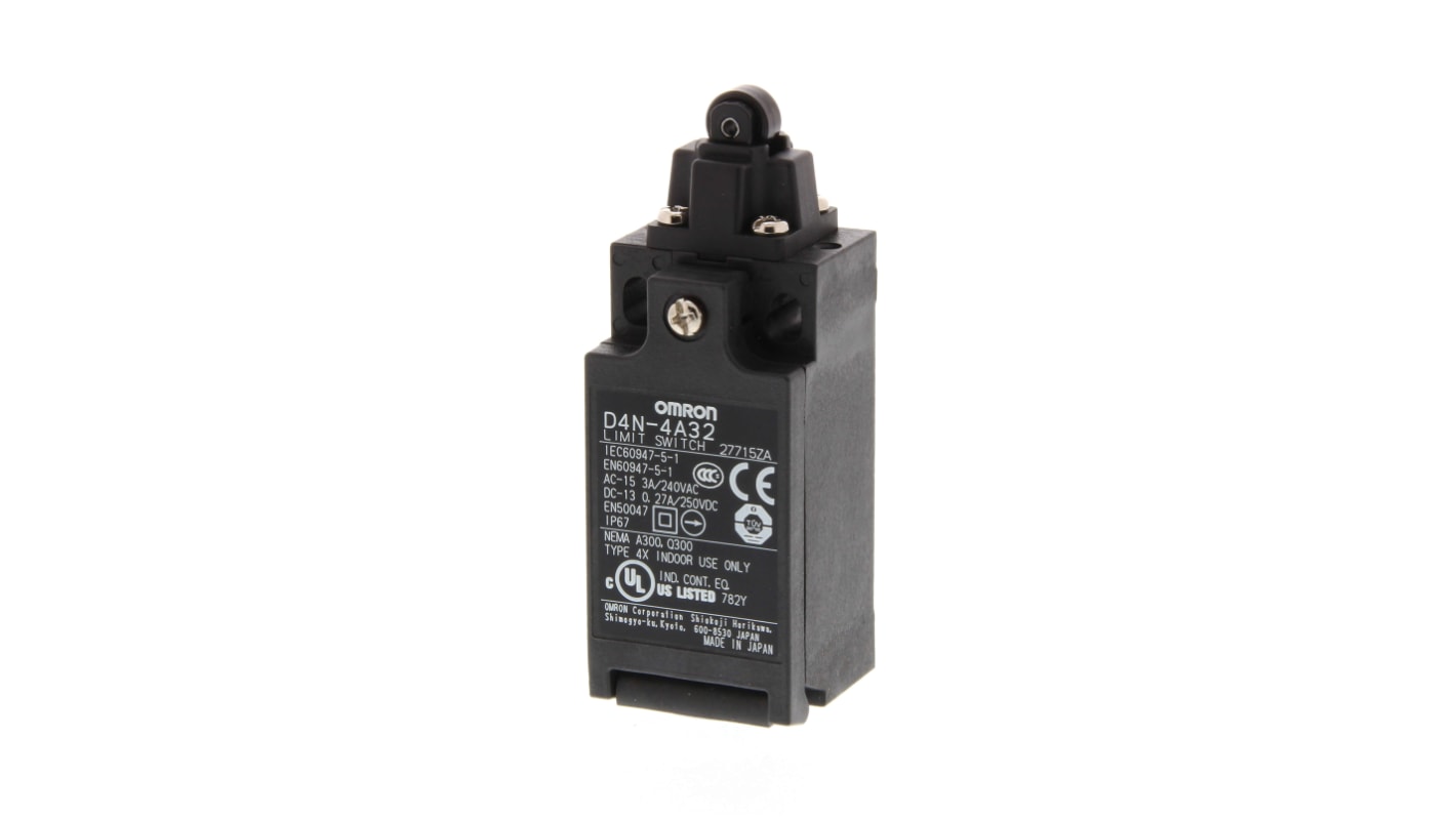 D4N-4A32 | Omron D4N Series Safety Limit Switch, IP67 | RS