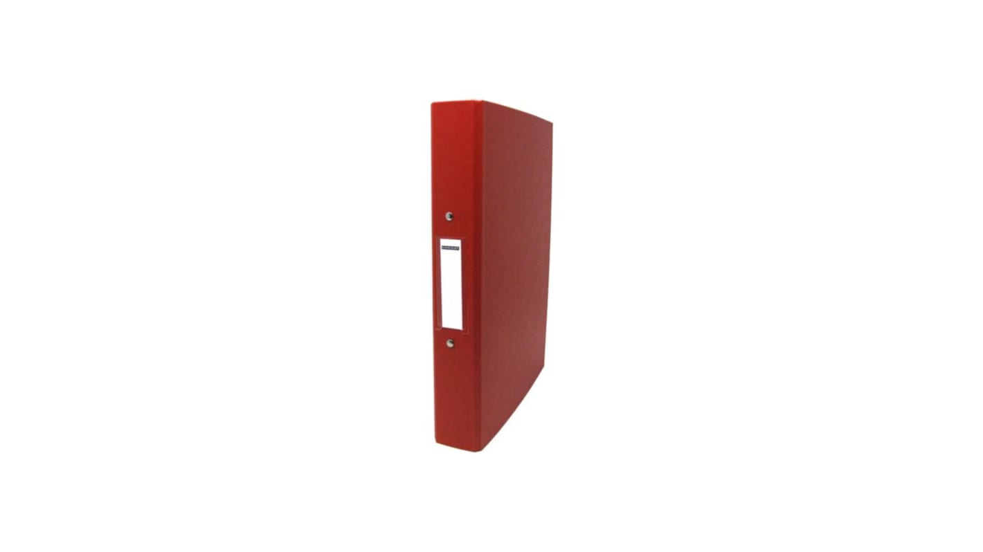 55248DENT | PLASTOREG Red A4 Clip File, Ring Binder | RS