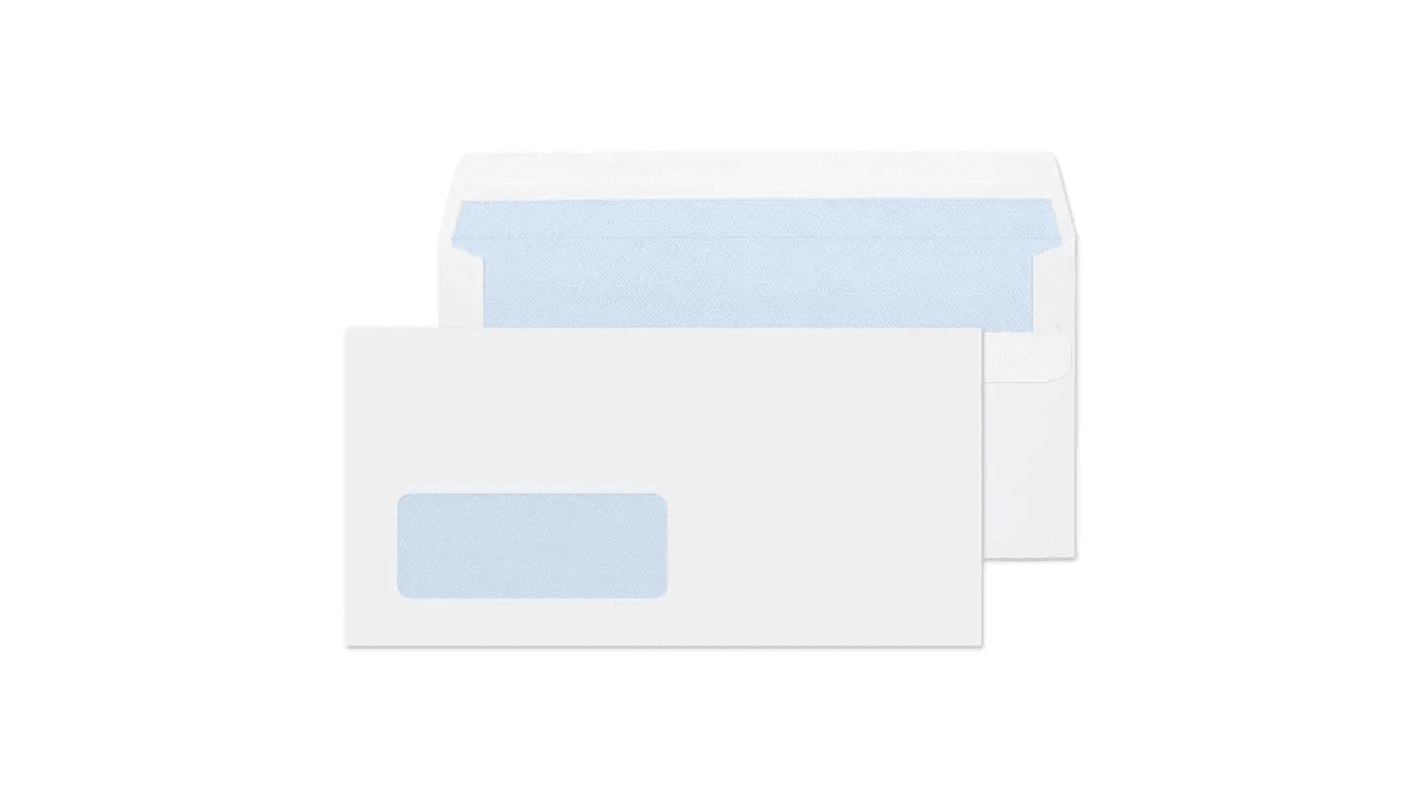 FL2884 | White DL Window Self-Seal Flap Mailing Envelope | RS