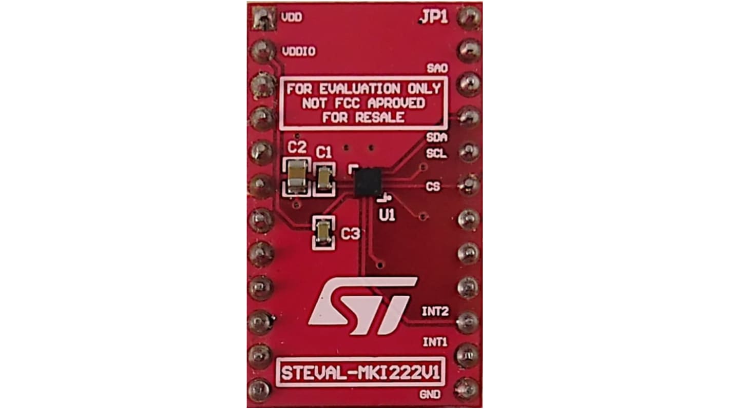 STMicroelectronics STEVAL-MKI222V1 Accelerometer Sensor Evaluation Kit for LIS2DU12 STEVAL ...