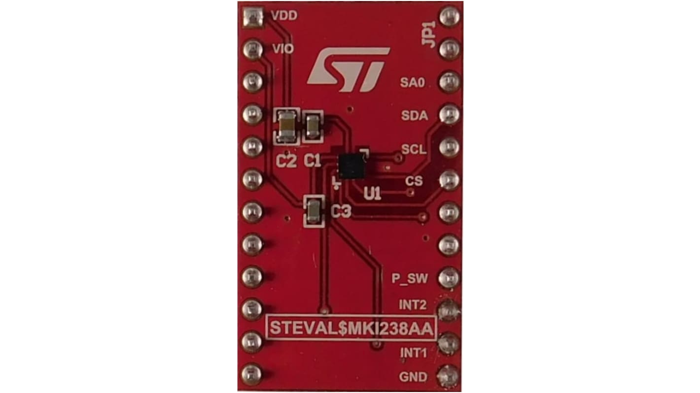STMicroelectronics STEVAL-MKI238A Accelerometer Sensor Evaluation Kit for LIS2DUX12 STEVAL ...