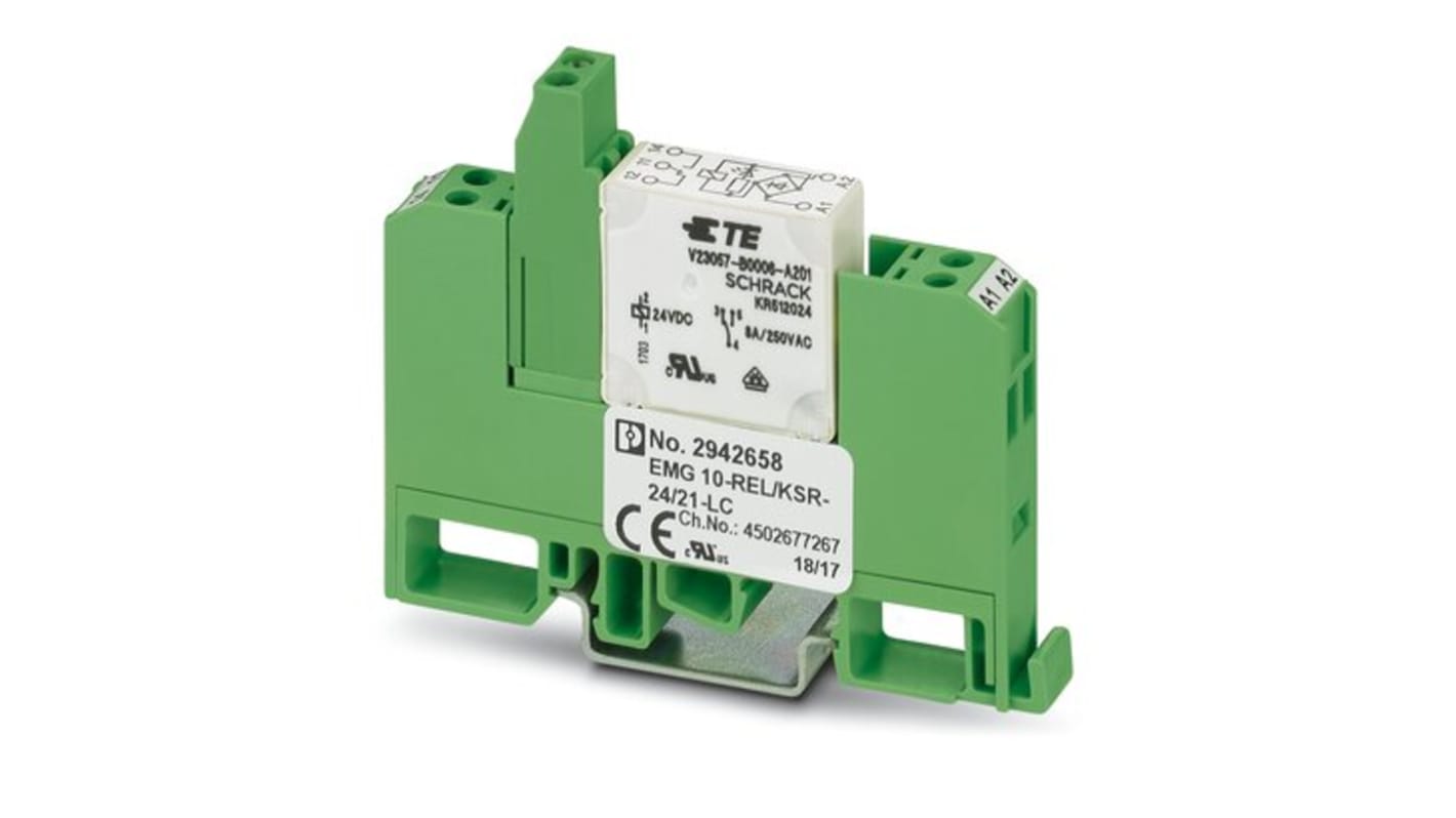 2942658 | Phoenix Contact Solid State Relay, DIN Rail Mount | RS