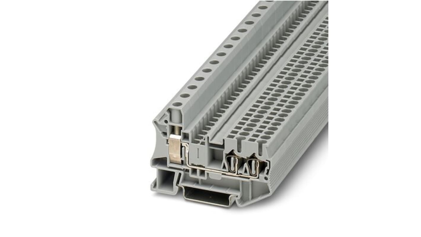 3033139 | Phoenix Contact Grey Terminal Block, Screw Termination | RS