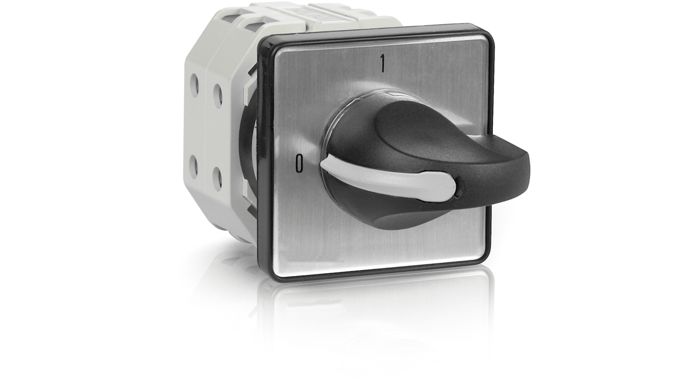 RS PRO, SPST 2 Position 90° Rotary Cam Switch, 500V ac, 16A, Knob ...