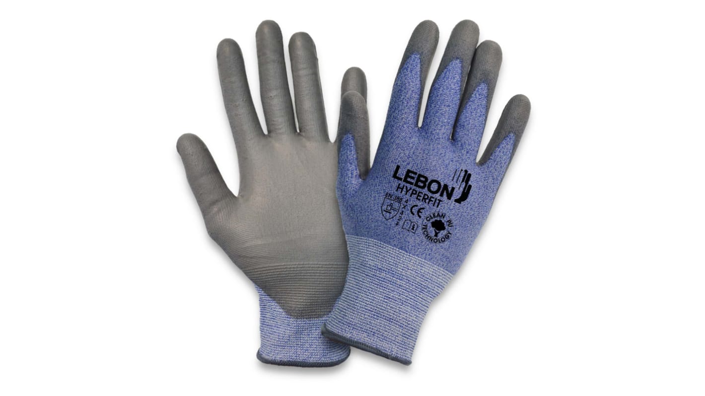 Lebon Protection HYPERFIT-6 Black, Blue Elastane, HPPE, Polyamide ...