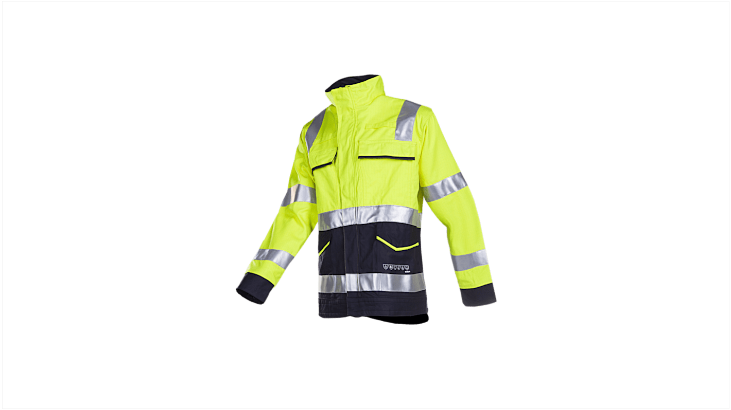 020VA2PF9-2XL | Sioen Uk 020VA2PF9 Navy/Yellow Unisex Hi Vis Jacket, XXL | RS