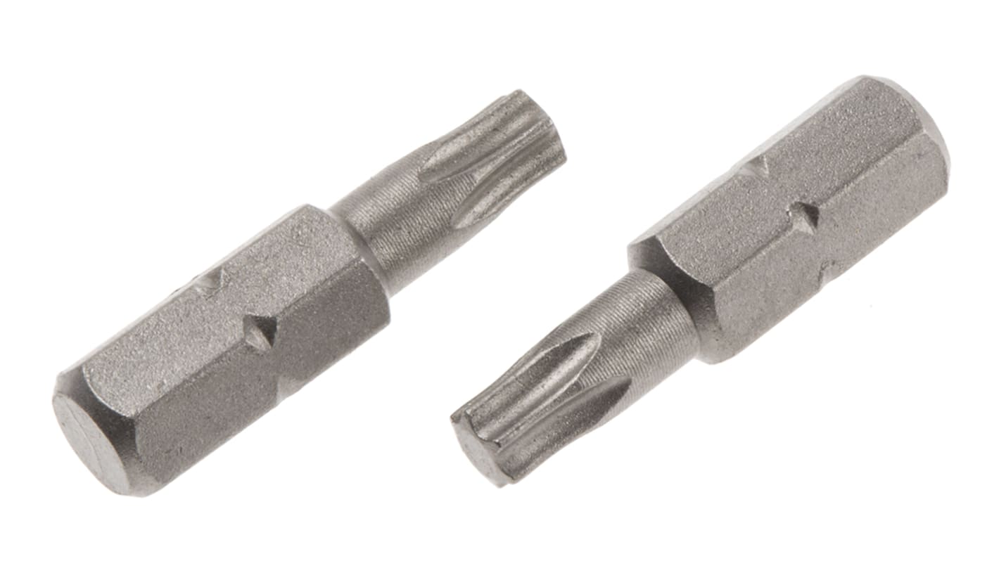 RS PRO Torx Driver Bit, T25 mm Tip, 1/4in Drive, 25mm Overall | RS