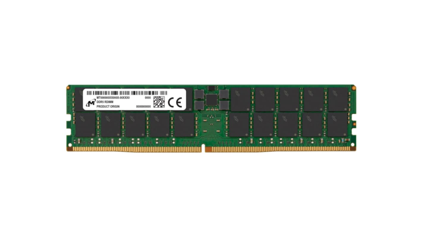 MTC40F2046S1RC48BA1R | Micron 64 GB DDR5 Server RAM, 4800MHz, RDIMM, 1 ...