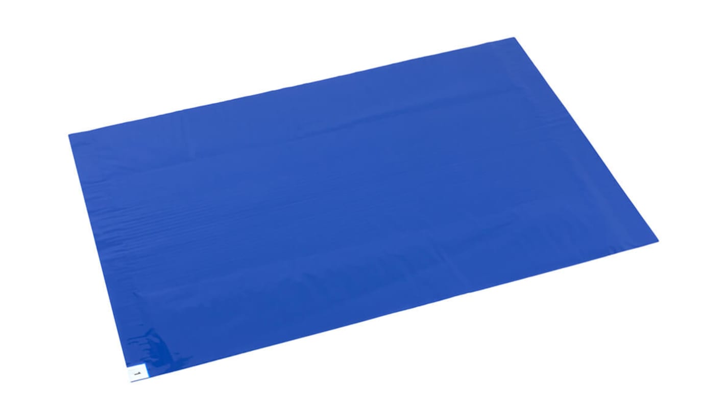 32-917-2446 | EUROSTAT Blue Tacky Mat, 1.14m x 660mm x 1.2mm | RS